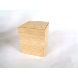 Socle en chêne pour statuette 8 x 8 x 10 cm - Socles Calaoshop